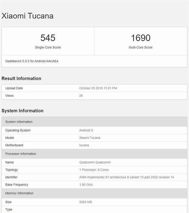 小米CC9 Pro跑分曝光 骁龙730G+6GB内存__凤凰网