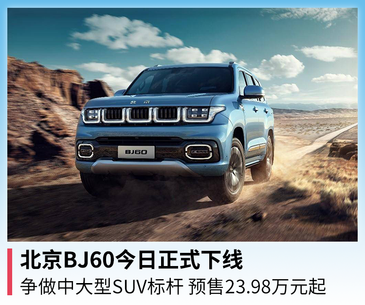 北京BJ60今日正式下线 争做中大型SUV标杆 预售23.98万元起_凤凰网