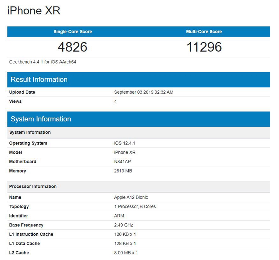 疑似iPhone 11 Geekbench跑分曝光，苹果在A13处理器上开始挤牙膏？__凤凰网