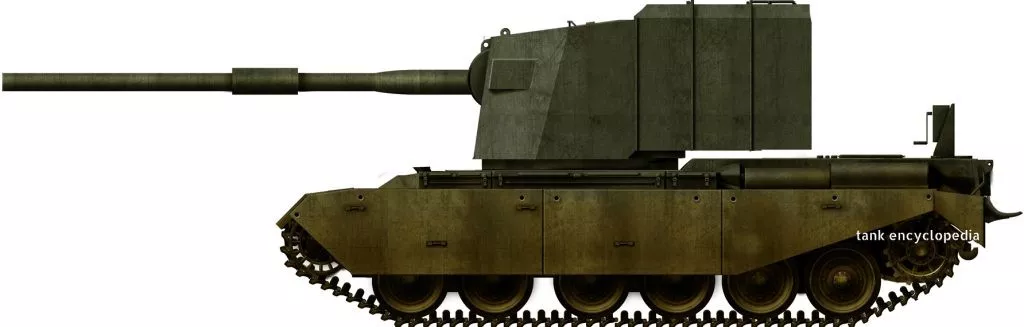 英伦巨兽：从未服役的FV215B重型坦克_凤凰网