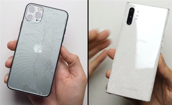 iPhone 11 Pro Max对比三星Galaxy Note10+跌落测试：苹果翻车_凤凰网
