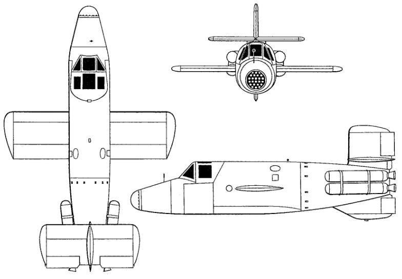 昙花一现，德国纳粹疯狂之作，可垂直起降的Ba349“蝰蛇”截击机__凤凰网