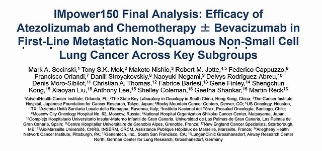 AACR速读：IMpower150最终分析__凤凰网