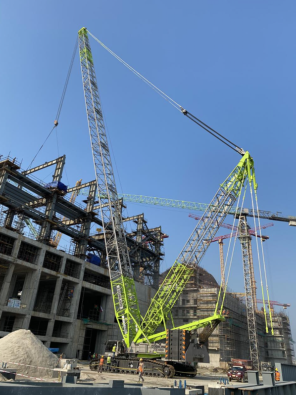 中国大力士闪耀“一带一路” 中联重科履带吊助建孟加拉国首座核电站_凤凰网