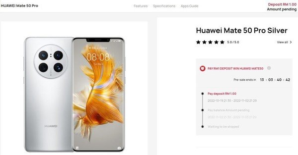华为开始“收复”海外了？Mate50将于11月登陆马来西亚_凤凰网