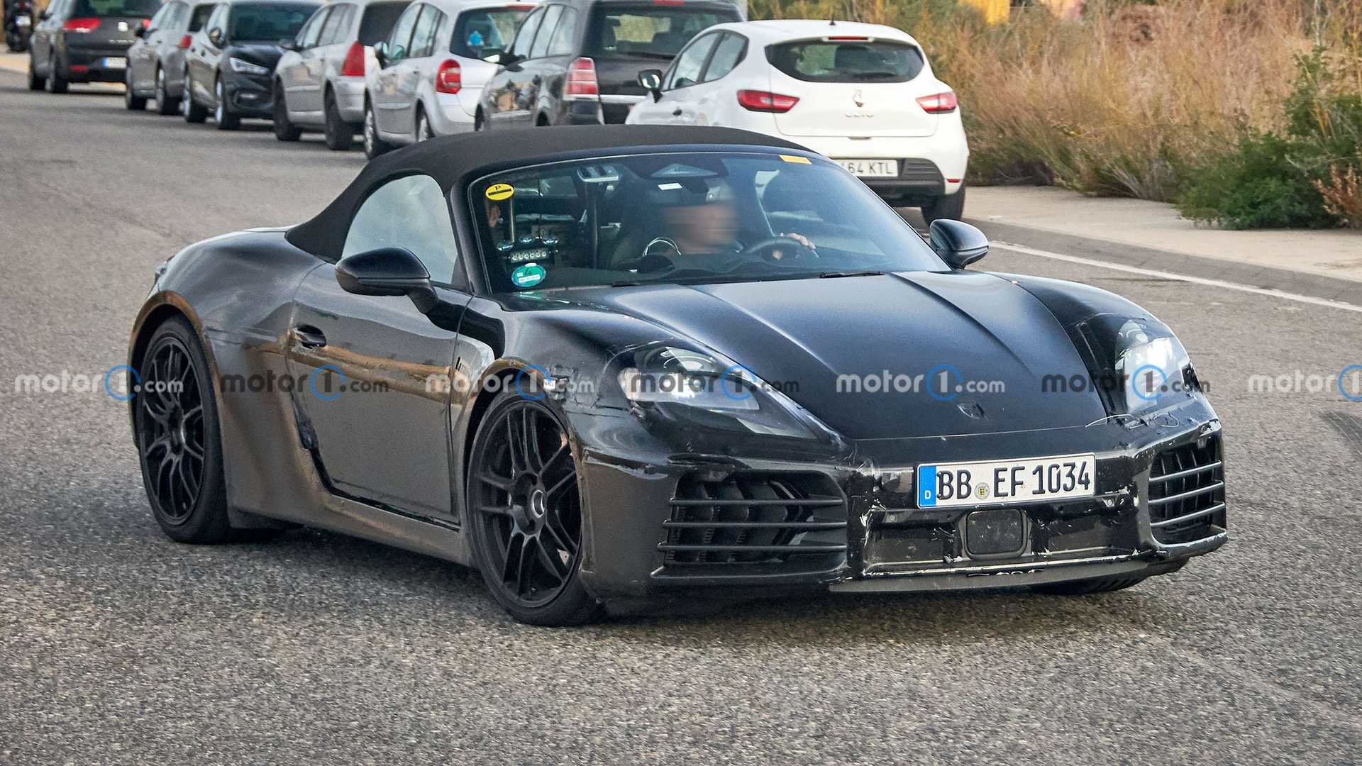 预计2025年上市售卖 保时捷718 Boxster EV原型车最新谍照_凤凰网