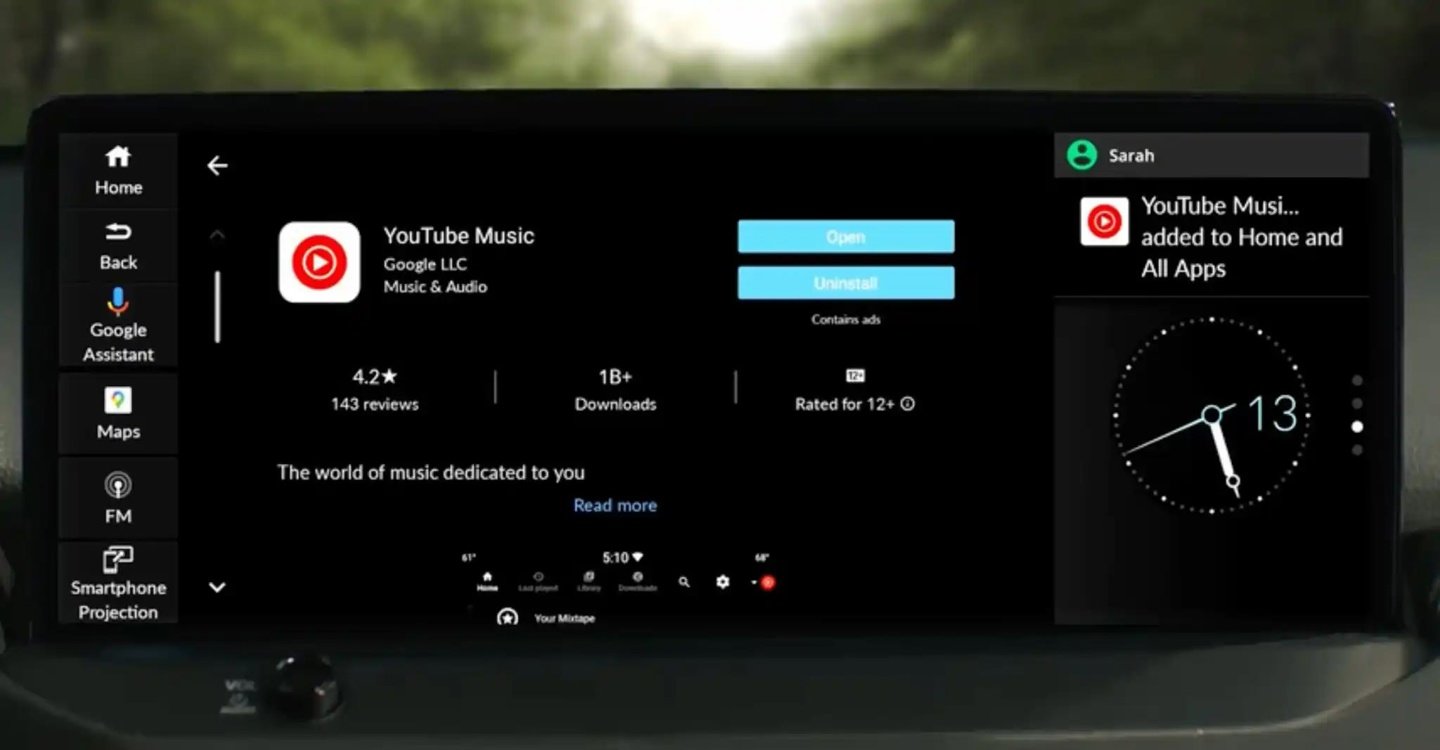 Android Automotive界面曝光 本田 2023 年款雅阁率先装备_凤凰网
