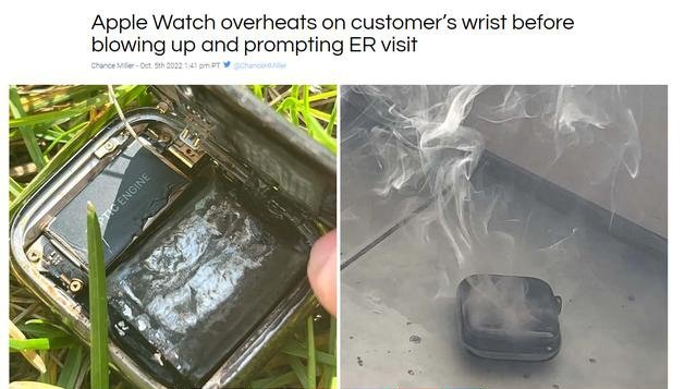 Apple Watch Series 7被曝过热后爆炸 苹果称将展开调查_凤凰网