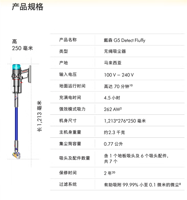 5999元 戴森发布迄今最强手持吸尘器G5 Detect__凤凰网