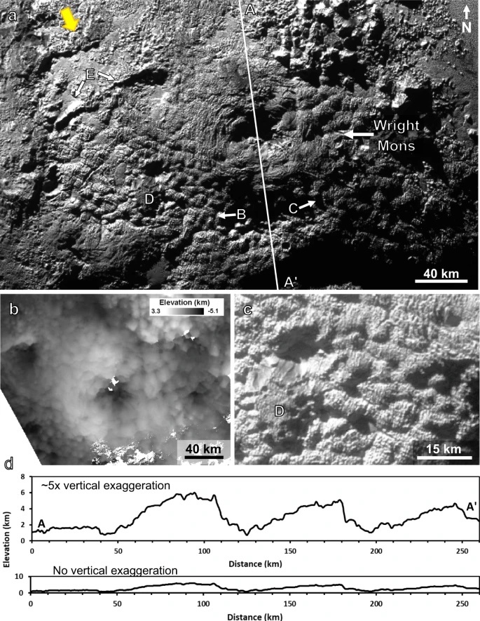 NASA：新视野号发现冥王星上的巨大冰火山 最高7千米_凤凰网