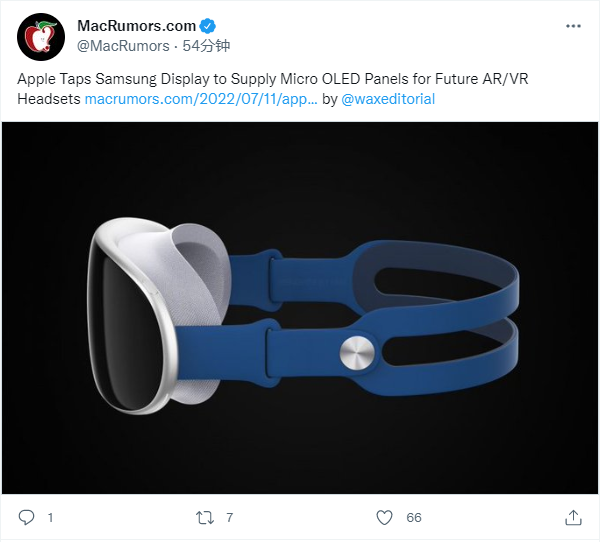 曝苹果AR/VR设备Micro OLED面板将由三星显示供货_凤凰网