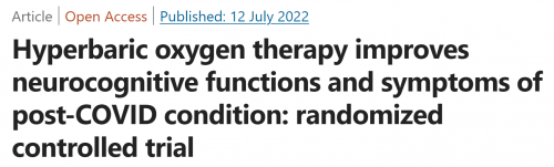 高压氧疗能治疗新冠后遗症吗？O2 ARK成为氧舱行业领头人？_凤凰网