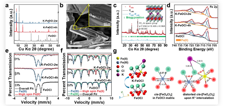 华东理工团队利用K阳离子插层FeOCl，调控H₂O₂活化路径_凤凰网