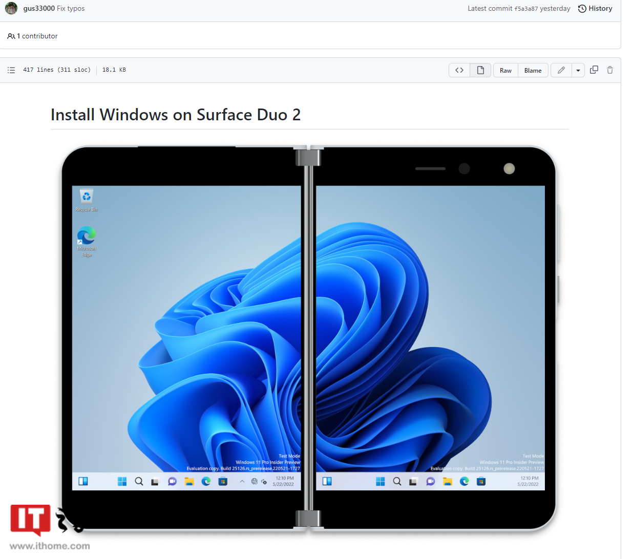Surface Duo 2已支持刷机安装Win11 ARM系统_凤凰网