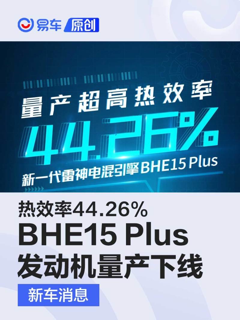 吉利新雷神电混发动机BHE15 Plus量产下线 热效率44.26%_凤凰网汽车_凤凰网