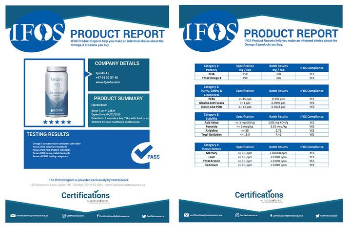 挪威鱼油品牌Fjorda再添殊荣，两款鱼油获IFOS™五星认证_凤凰网