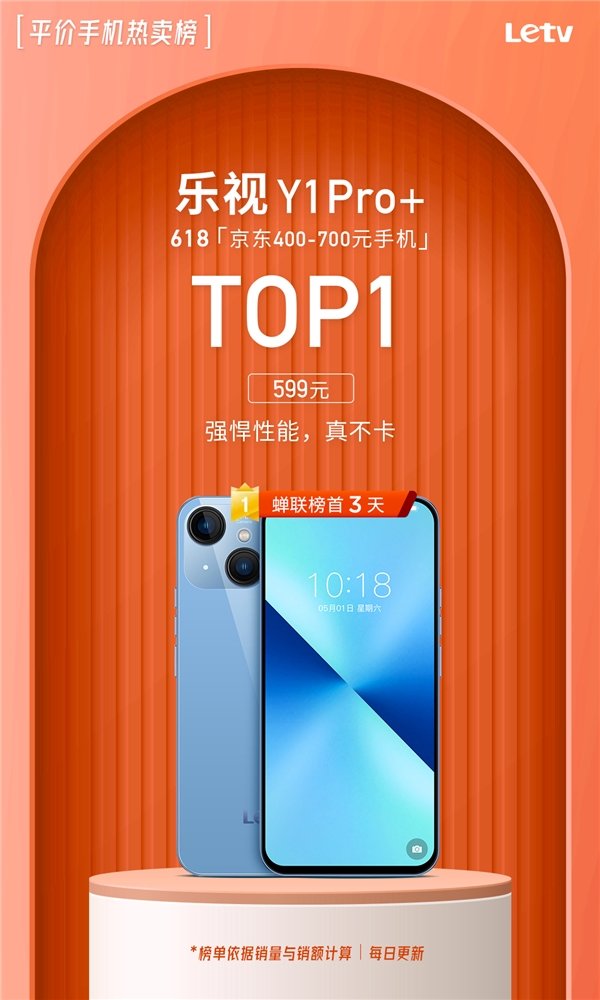 两年扎根小有成就，乐视手机618荣登京东热卖榜第一_凤凰网