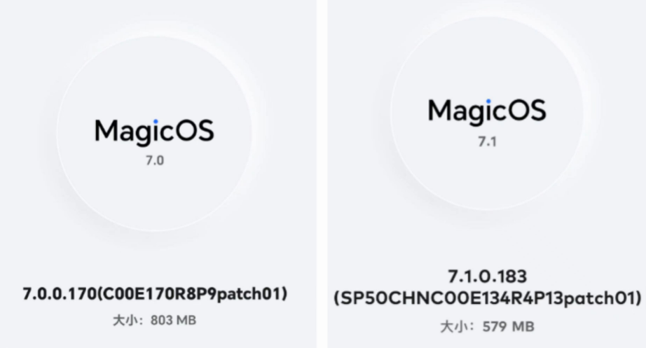 荣耀Magic 5系列手机推送MagicOS7.1.0.183版本更新，新增纯净状态栏模式_凤凰网