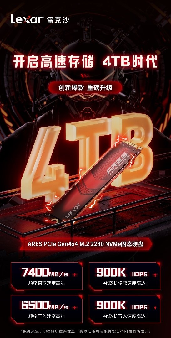 Lexar雷克沙ARES SSD 4TB首发，开启高速存储4TB时代_凤凰网