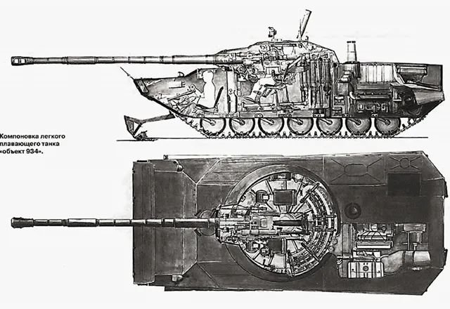 苏联934工程，可空运的两栖轻型坦克_凤凰网