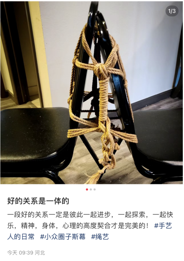 “隐秘的职业”之绳艺师：提供捆绑服务，等于情色交易吗？_凤凰网