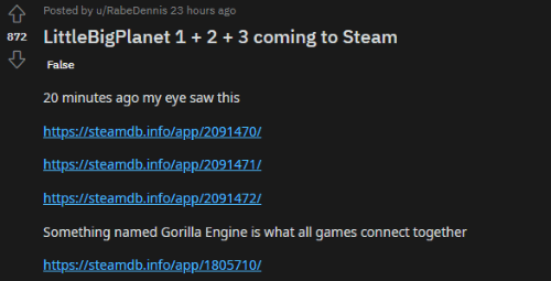 PS独占《小小大星球》或将登陆PC Steamdb后台信息曝光__凤凰网