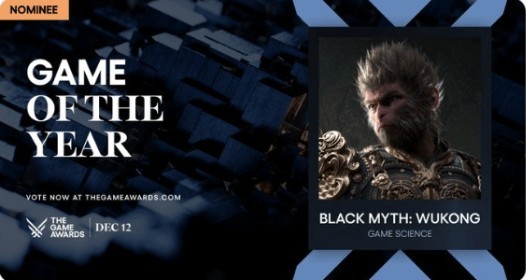 投票时间仅剩一周，TGA再发《黑神话：悟空》年度最佳投票帖