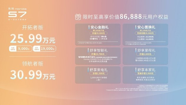 25.99万起 东风本田S7正式上市 开启纯电新篇_凤凰网