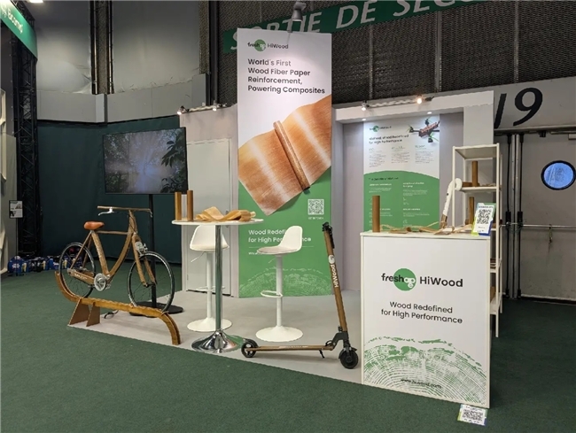 瑞士Freshape携全球首款木纤维纸增强材料HiWood亮相巴黎复合材料展会_凤凰网