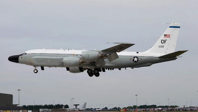 美陆军侦察机再次起飞 从冲绳飞往广东方向侦察_凤凰网