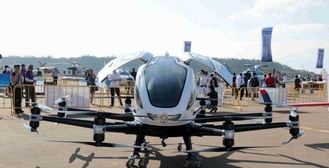 亿航智能宣布旗下产品EH216在北京完成首次试飞_凤凰网