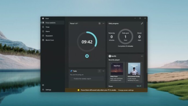 微软Win11全新时钟App上手体验：集成Spotify音乐_凤凰网