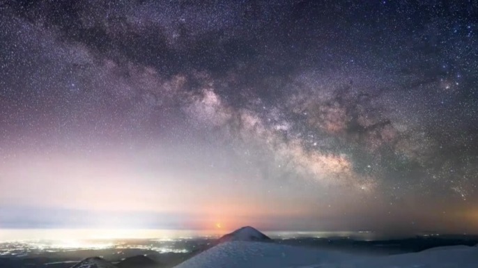 超美!来自大自然的恩赐,2021星空与银河凤凰网视频凤凰网