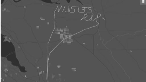 美国一飞机用轨迹写下“MU5735 RIP”引关注 飞行员回应_凤凰网