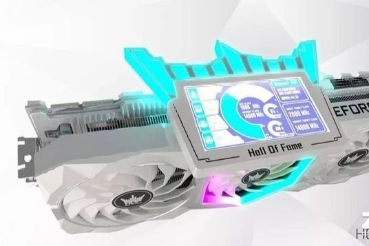 影驰发布带液晶屏的高端3090Ti HOF_凤凰网
