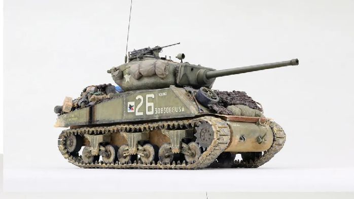 二战美军M4A3E2 “Jumbo”突击坦克_凤凰网