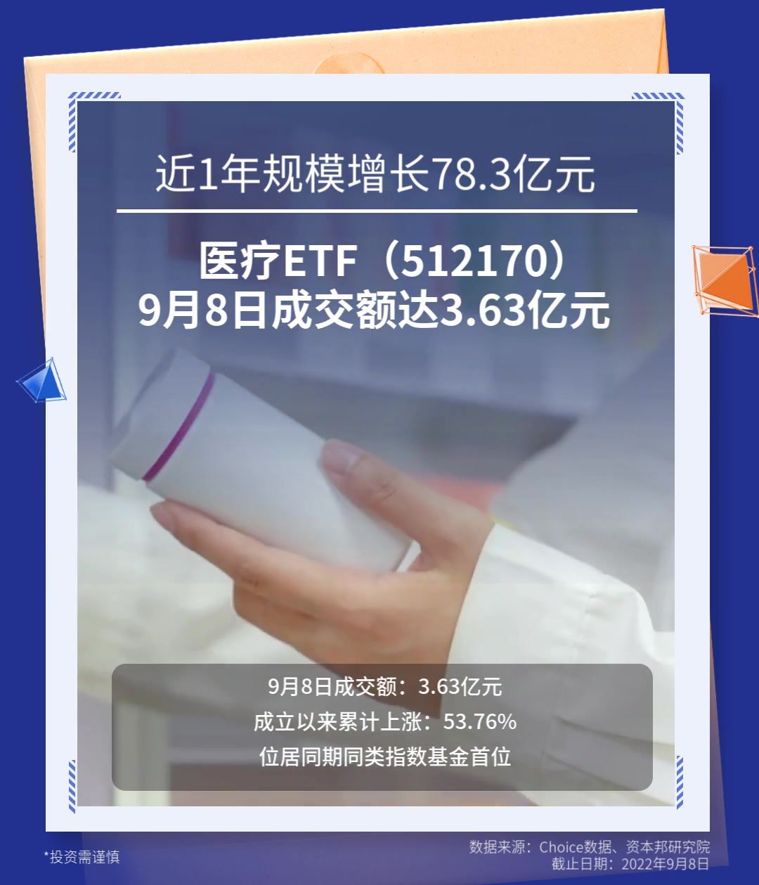 医疗ETF（512170）9月8日成交额达3.63亿元，近1年规模增长78.3亿元_凤凰网视频_凤凰网