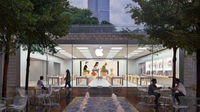 深圳第二家苹果Apple Store正在装修 2023年1月15日竣工_凤凰网