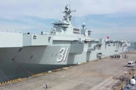 “六边形战士”！075“安徽”舰画面曝光，军迷直呼过瘾_凤凰网