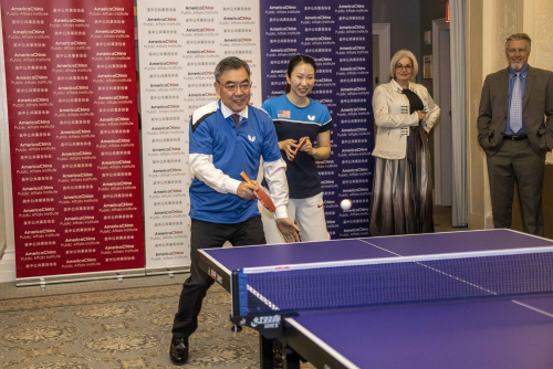 中国驻纽约总领事黄屏总领事出席中美“乒乓外交”50周年纪念活动凤凰网北美_凤凰网