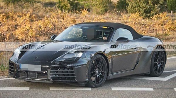 续航里程超500km 保时捷Boxster EV路试谍照曝光_凤凰网