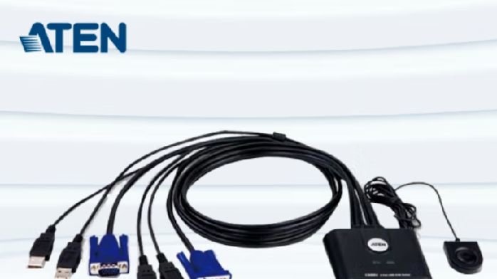 办公环境乱糟糟、效率低？ATEN CS22U KVM多电脑切换器让复杂变简单_凤凰网