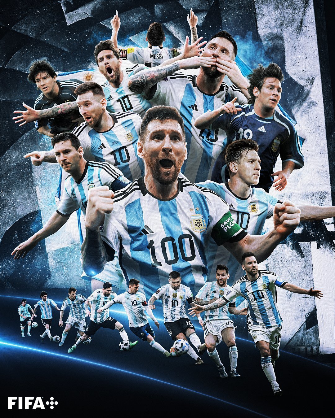 梅西打入阿根廷国家队生涯第100球！_凤凰网