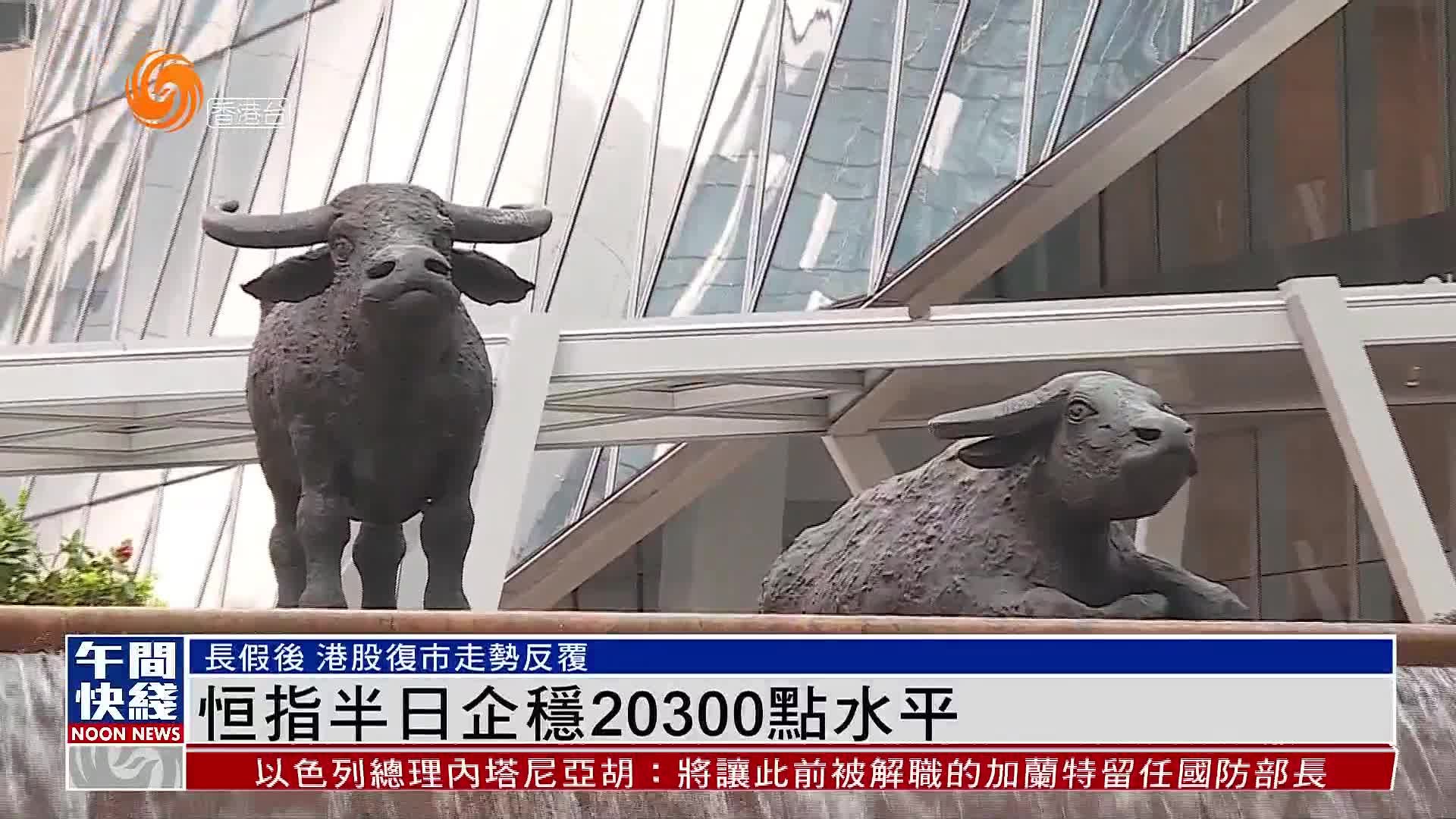粤语报道｜恒指半日企稳20300点水平_凤凰网视频_凤凰网