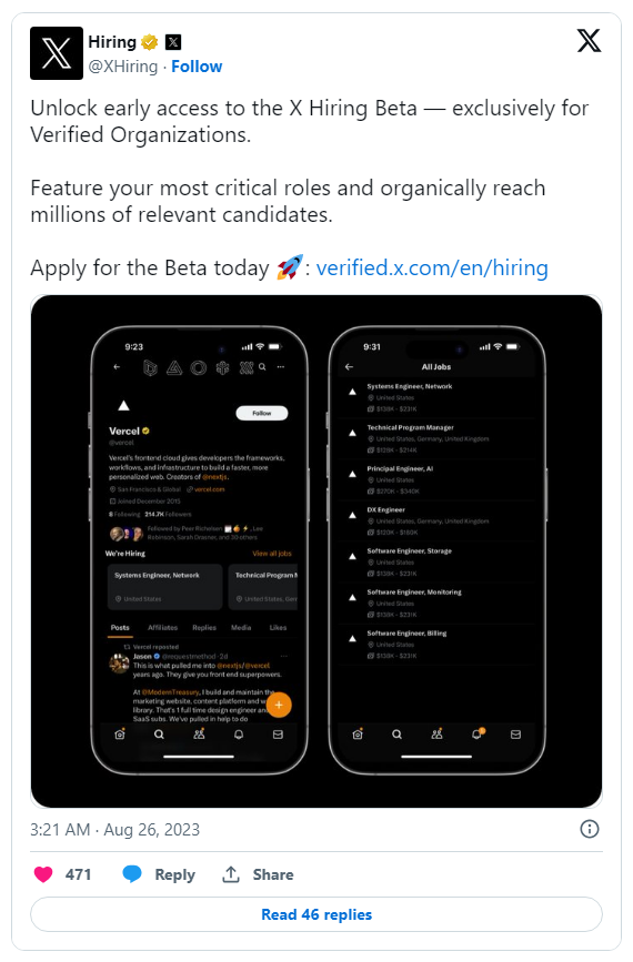 X（推特）迈步“超级应用”：推出招聘平台欲对标LinkedIn_凤凰网