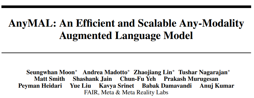 多模态版Llama2上线，Meta发布AnyMAL_凤凰网