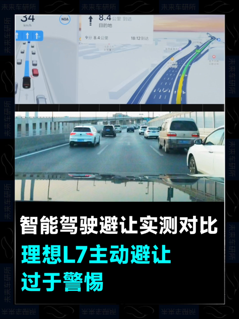 实测对比蔚来ES6、小鹏G9、理想L7、问界M7，在智能驾驶测试中，理想L7的主动避让过于警惕#凤凰车研所 #蔚来ES6 #小鹏G9 #理想L7 #问界M7_凤凰网视频_凤凰网