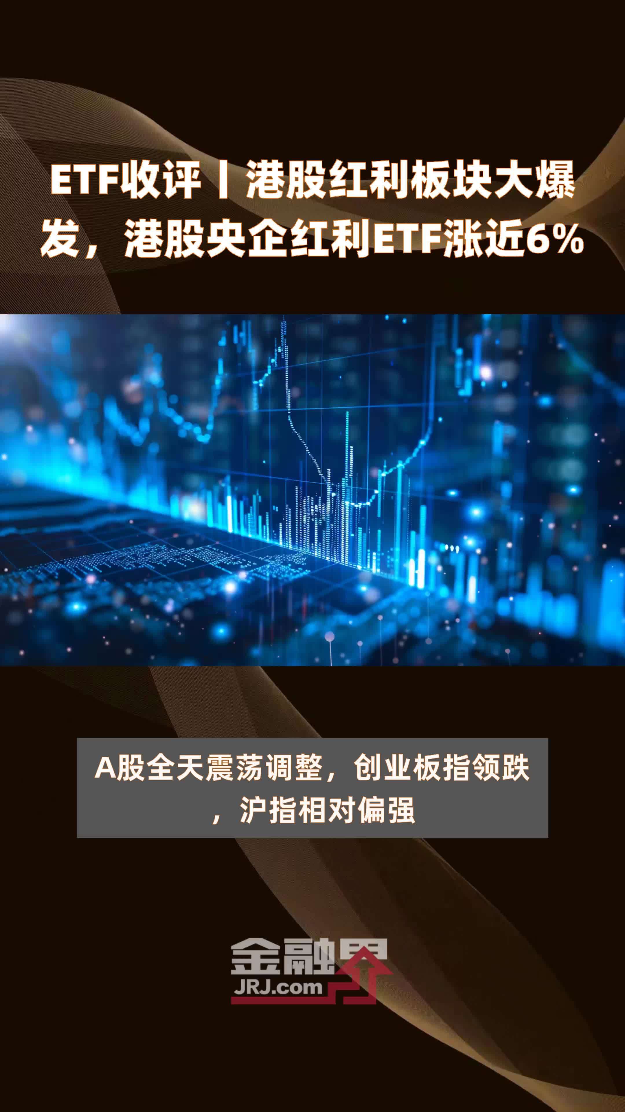 ETF收评丨港股红利板块大爆发，港股央企红利ETF涨近6% |快报_凤凰网视频_凤凰网