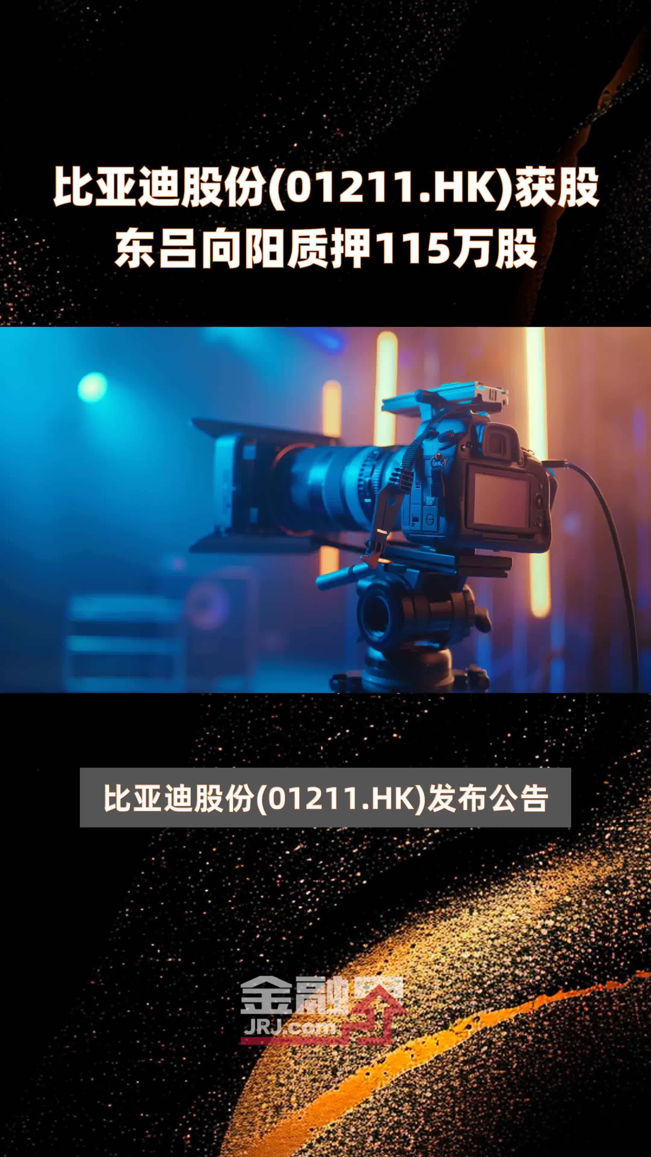 比亚迪股份(01211.HK)获股东吕向阳质押115万股 |快报_凤凰网视频_凤凰网