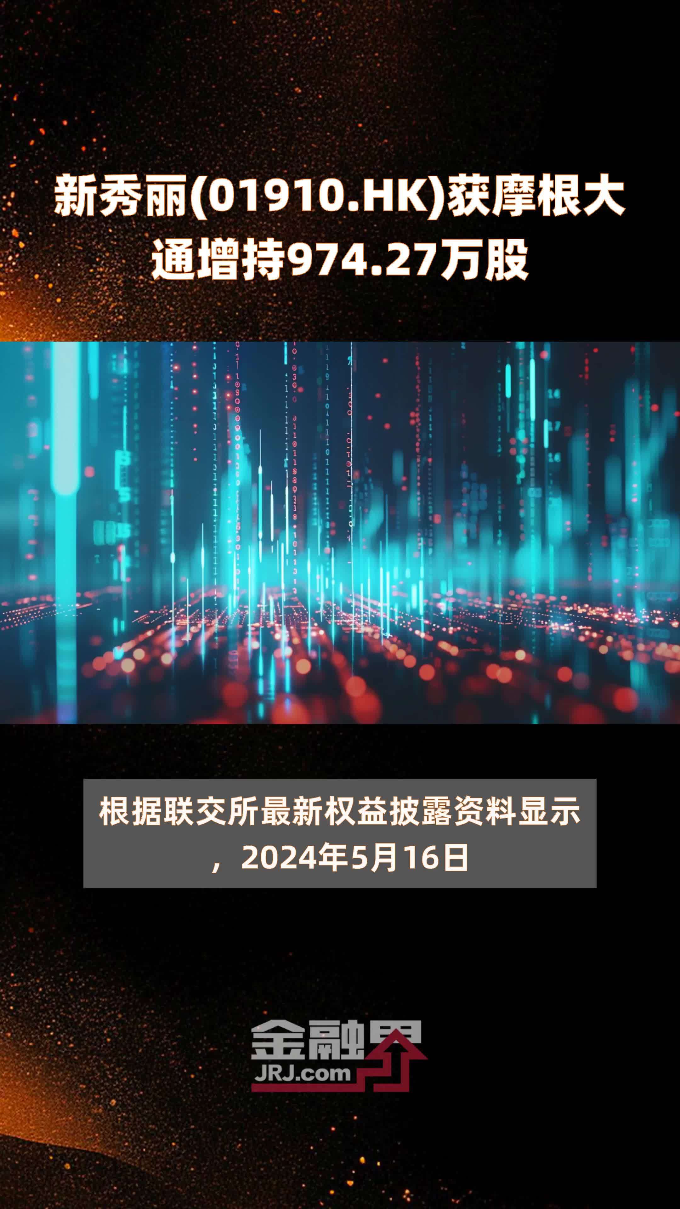 新秀丽(01910.HK)获摩根大通增持974.27万股 |快报_凤凰网视频_凤凰网